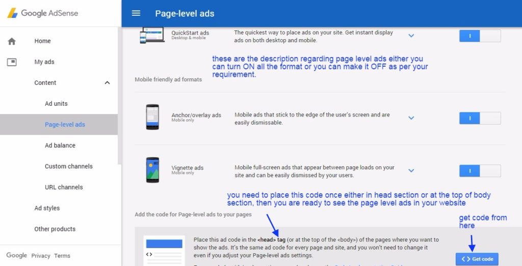 Google Adsense: How & Where to Place Adsense Code in Your Website ...