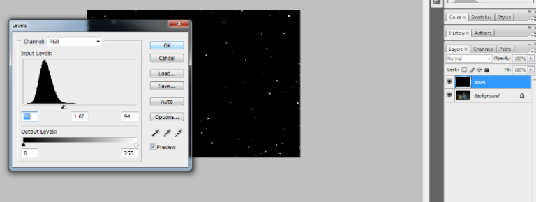 How To Create A Starry Night Sky In Photoshop? | A5THEORY