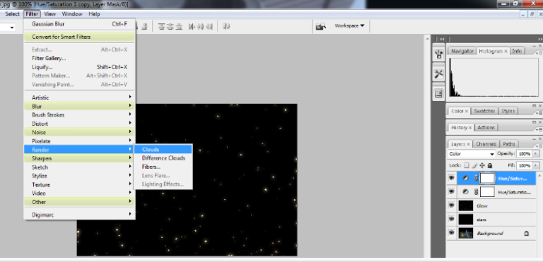How To Create A Starry Night Sky In Photoshop? | A5THEORY